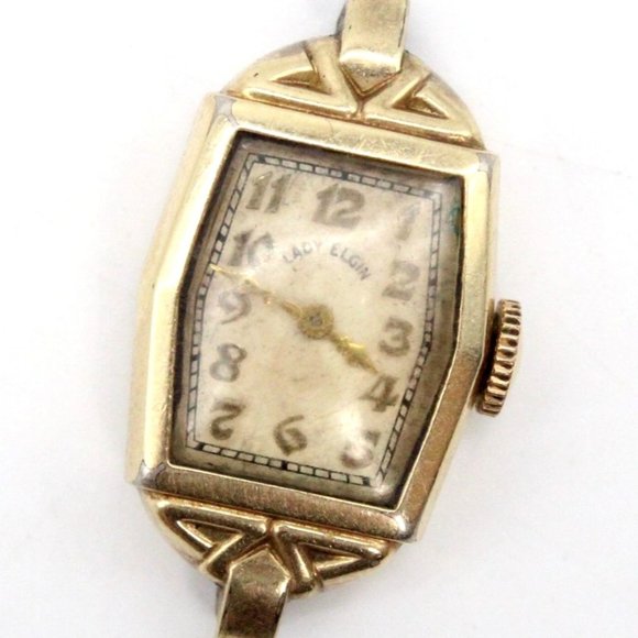 Elgin | Accessories | Vintage Lady Elgin Watch Womens Gold Tone ...